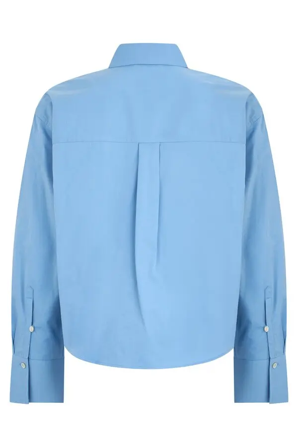 Vince Cropped Long-sleeve Shirt