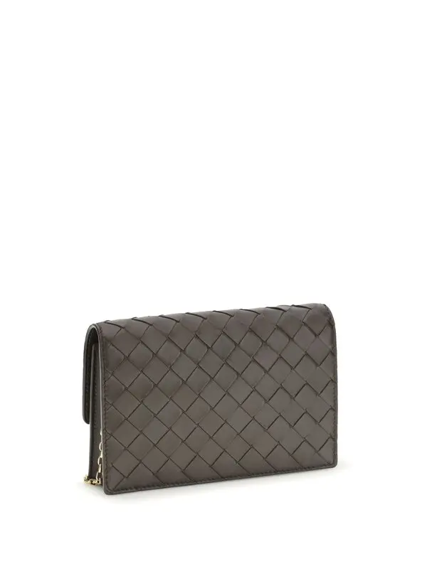 Bottega Veneta Andiamo Pouch On Chain - Black
