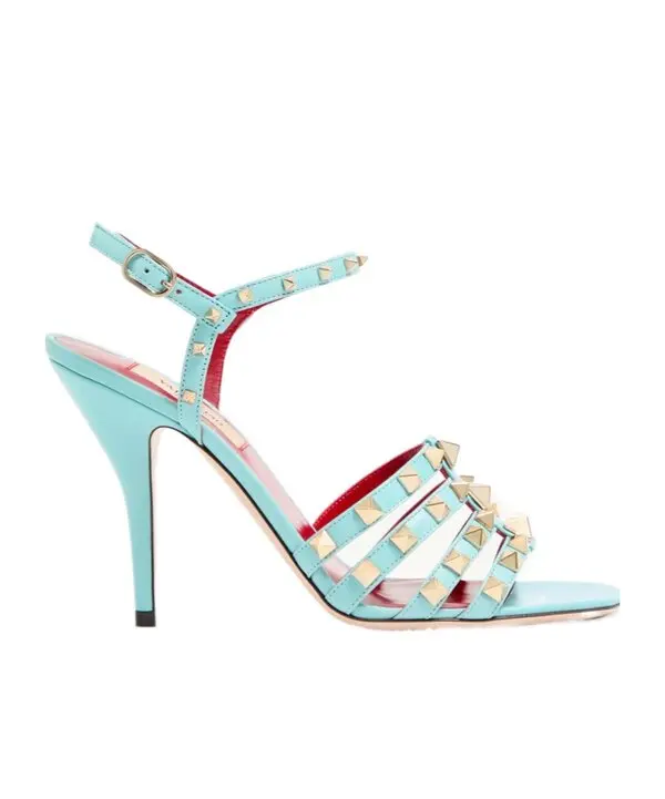 Valentino Garavani Rockstud Kidskin Stiletto Sandals