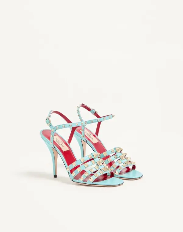 Valentino Garavani Rockstud Kidskin Stiletto Sandals