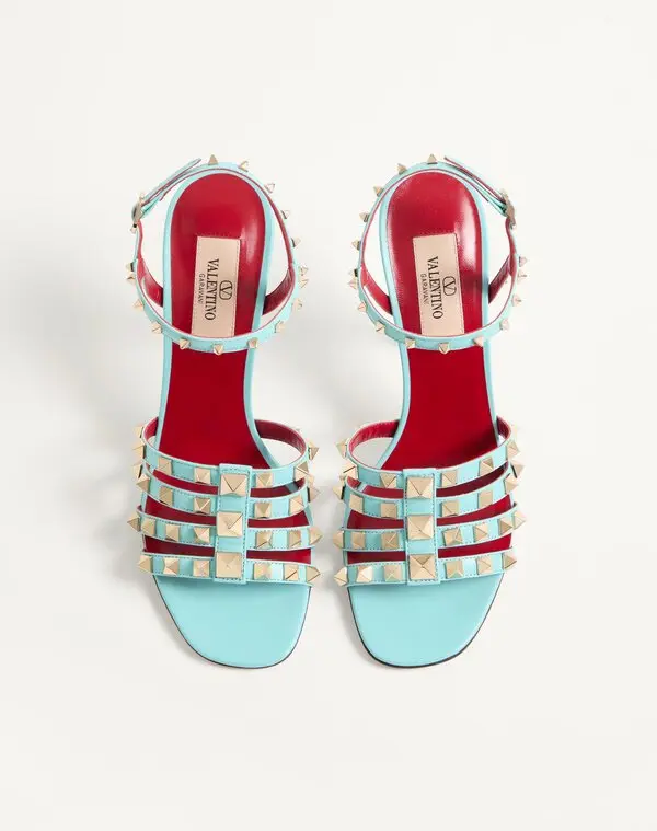 Valentino Garavani Rockstud Kidskin Stiletto Sandals
