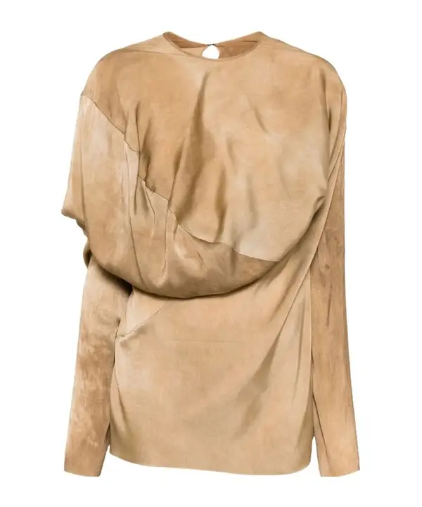 UMA WANG Long Sleeve Draped Cover-up - No
