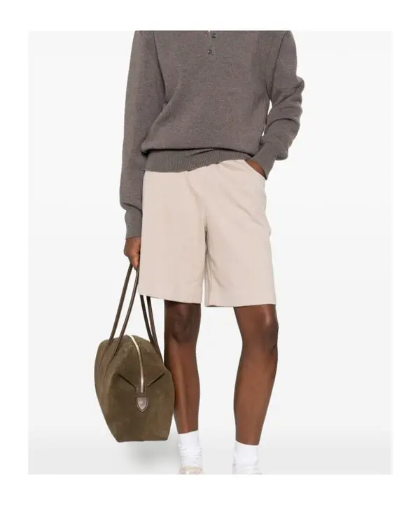 Brunello Cucinelli Elastic Waistband Shorts - Nude