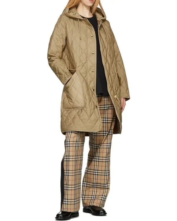 Burberry Diamond Quilted Hooded Coat