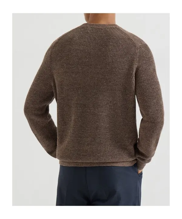 Brunello Cucinelli Ribbed Henley Knit Sweater