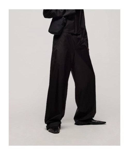 Gucci Technical Silk Poplin Wide Leg Pants