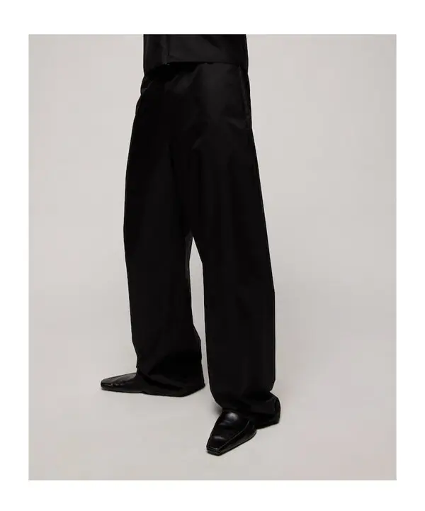 Gucci Technical Silk Poplin Wide Leg Pants
