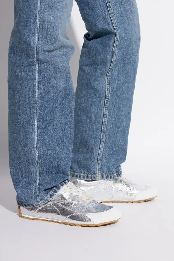 Bottega Veneta Orbit Flash Sneakers - Silver