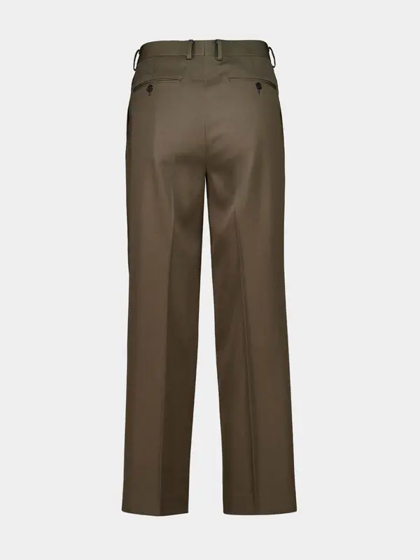 Auralee Tailored Pleated Trousers - Green