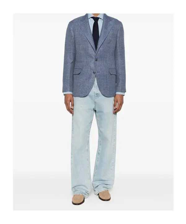 Brunello Cucinelli Single-breasted Jacket - Blue