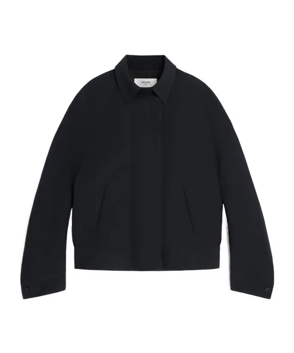 Celine Jacket In Wool And Cotton Gabardine