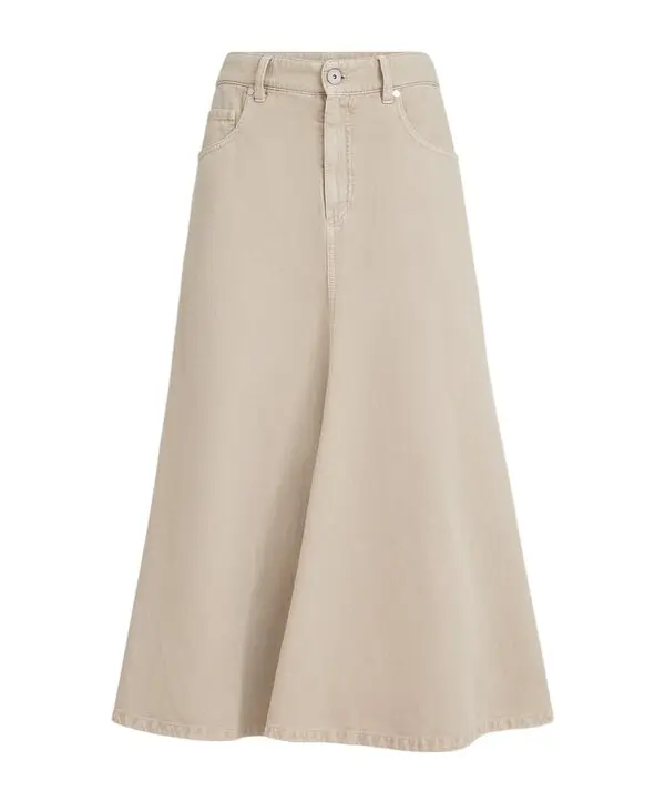 Brunello Cucinelli Five-pocket Flared Skirt