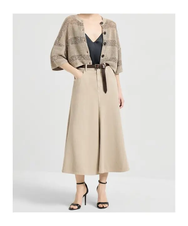 Brunello Cucinelli Five-pocket Flared Skirt