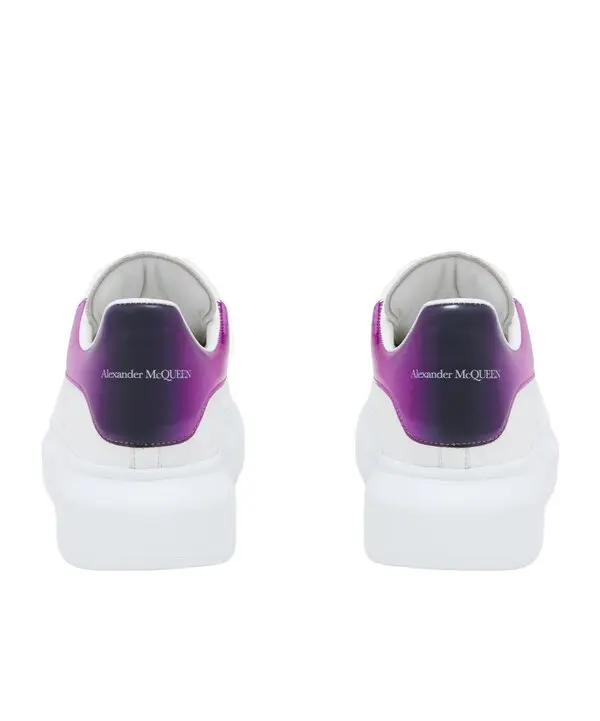 Alexander McQueen Oversized Low-top Sneakers With Contrasting Heel - White/pink