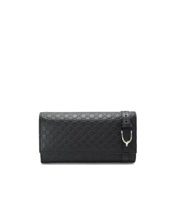 Gucci Embossed Purse - Black