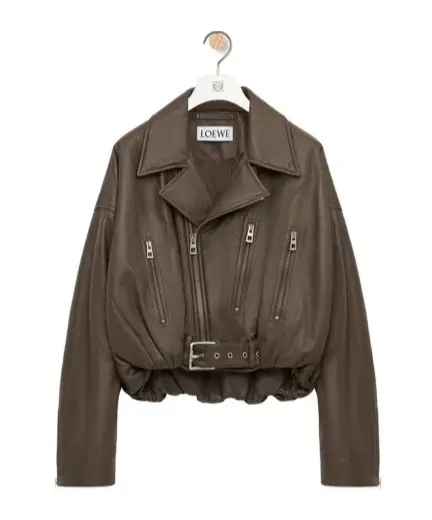 Loewe Biker Jacket - Khaki Green