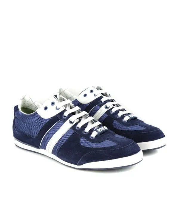 Hugo Boss Round Toe Lace Up Sneakers