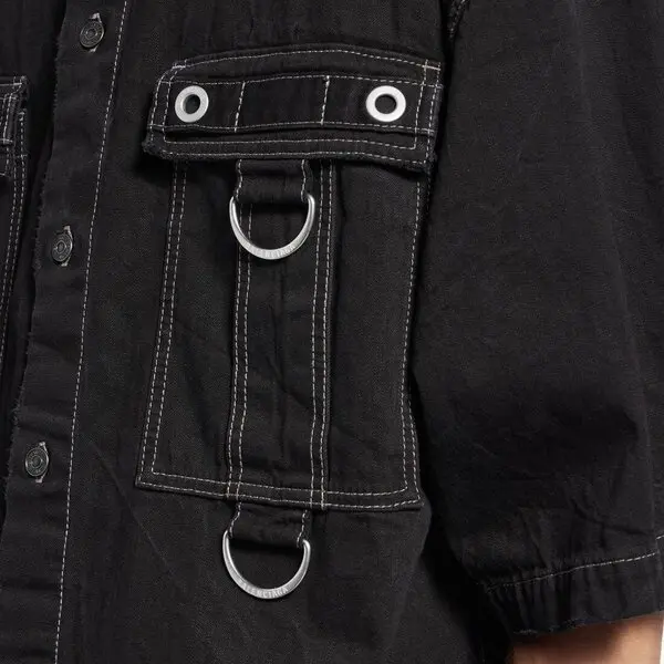 Balenciaga D-ring Cargo Shirt In Lightweight - Black