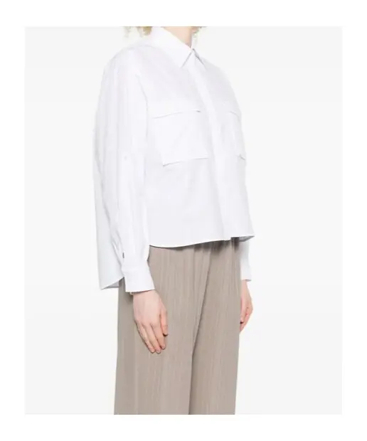 Max Mara Long Sleeve Shirt With Classic Collar