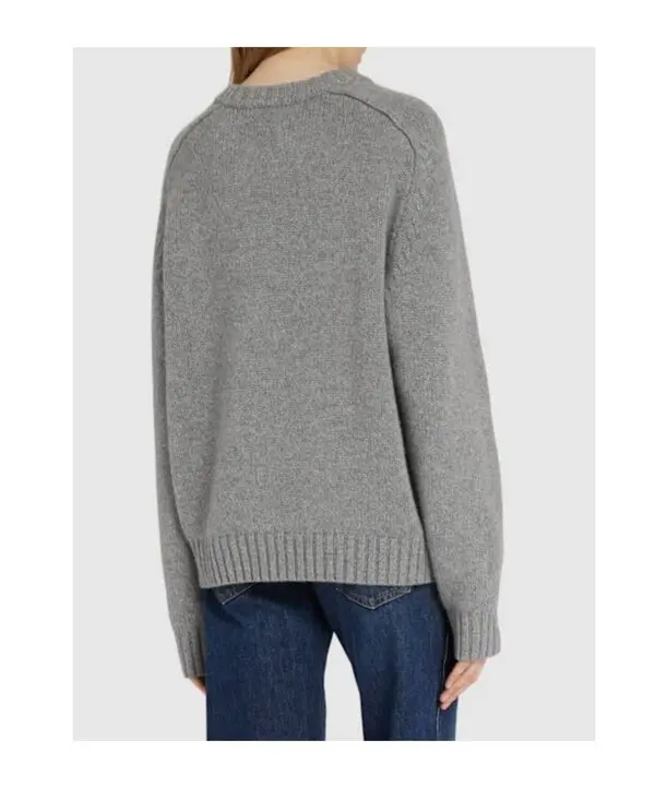Khaite Mae Cashmere Crewneck Sweater - Gray