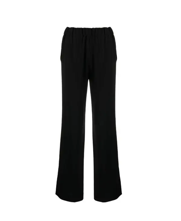 Alberto Biani Flared Crepe Trousers