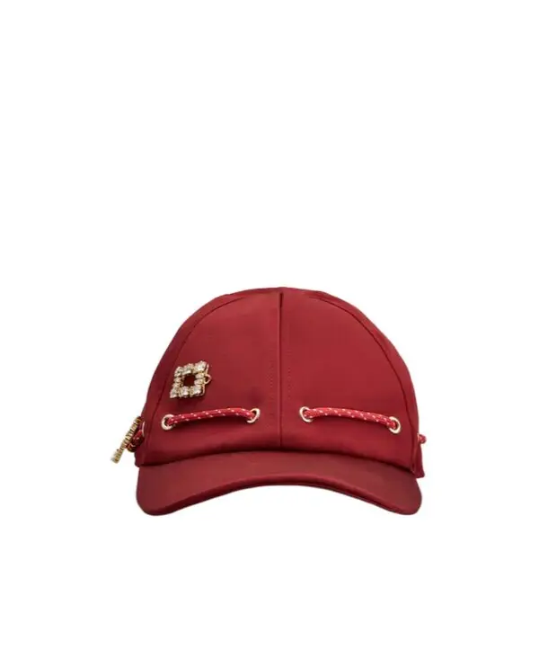 ROGER VIVIER Tres Vivier Baseball Cap In Grosgrain