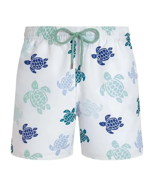 Vilebrequin Turtle Print Swim Shorts - White