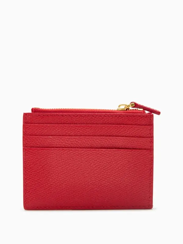 Valentino Garavani Vlogo Signature Zip-up Card Case