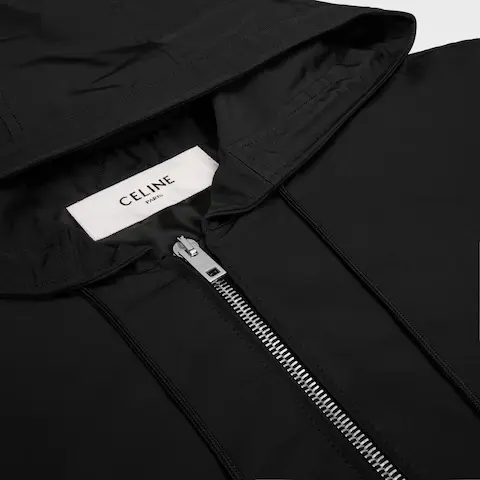Celine Windbreaker In Nylon - Black