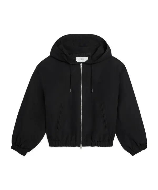 Celine Windbreaker In Nylon - Black