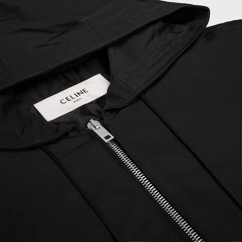 Celine Windbreaker In Nylon - Black