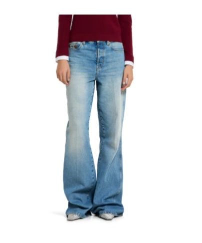 Gucci Flared Bleached Denim Jeans