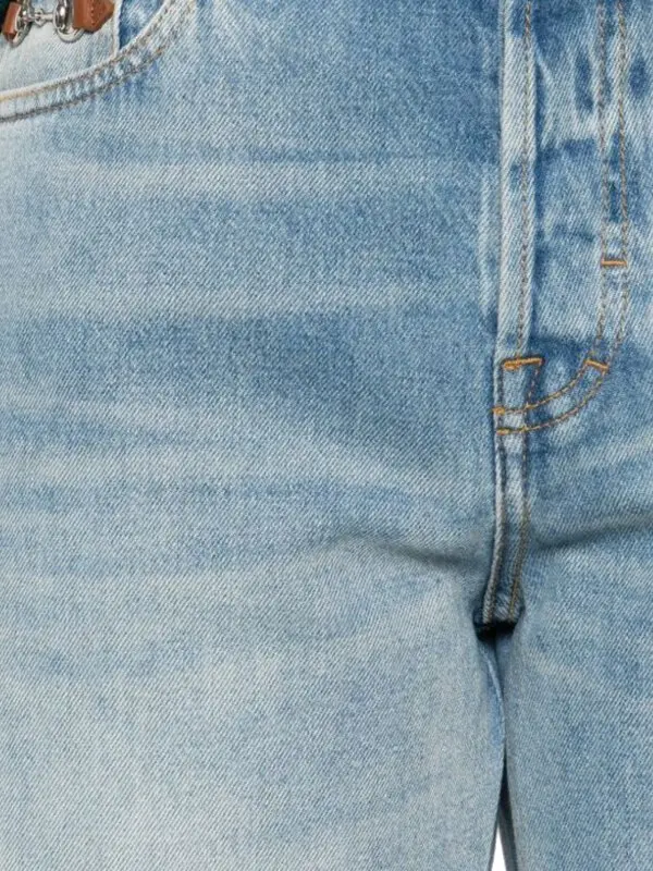 Gucci Flared Bleached Denim Jeans