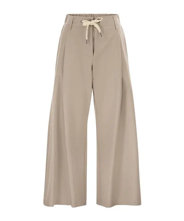 Brunello Cucinelli Drawstring Straight-leg Trousers