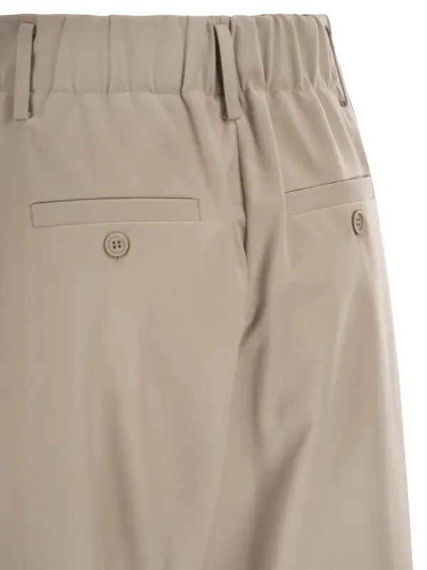 Brunello Cucinelli Drawstring Straight-leg Trousers