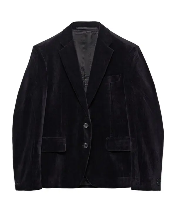 Prada Single-breasted Velvet Blazer