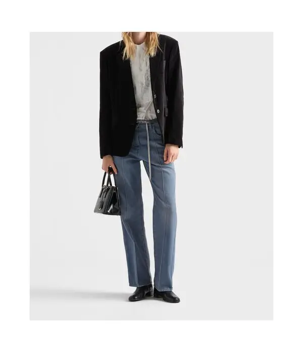 Prada Single-breasted Velvet Blazer