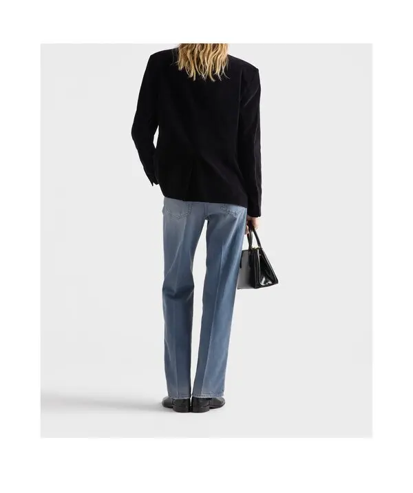Prada Single-breasted Velvet Blazer