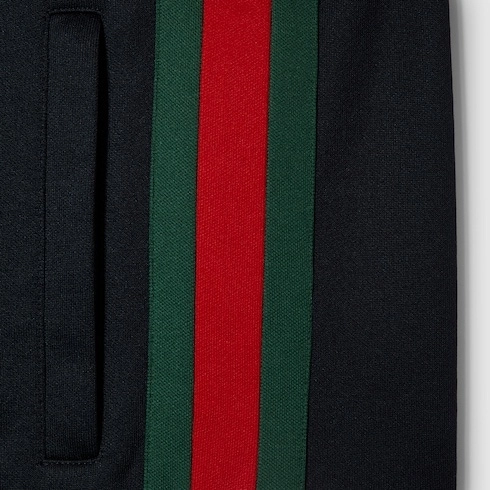 Gucci Zip-up Technical Jersey Jacket - Dark Blue