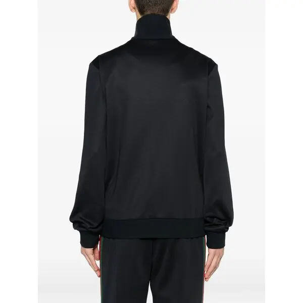 Gucci Zip-up Technical Jersey Jacket - Dark Blue