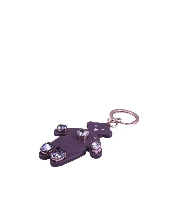 Gucci Crystal Teddy Bear Keyring - Black