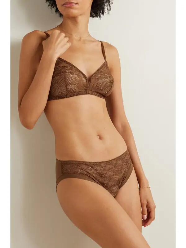 ERES Fragrance Triangle Bra - Brown