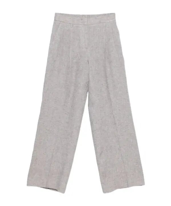Peserico Belted Wide-leg Pants - Beige