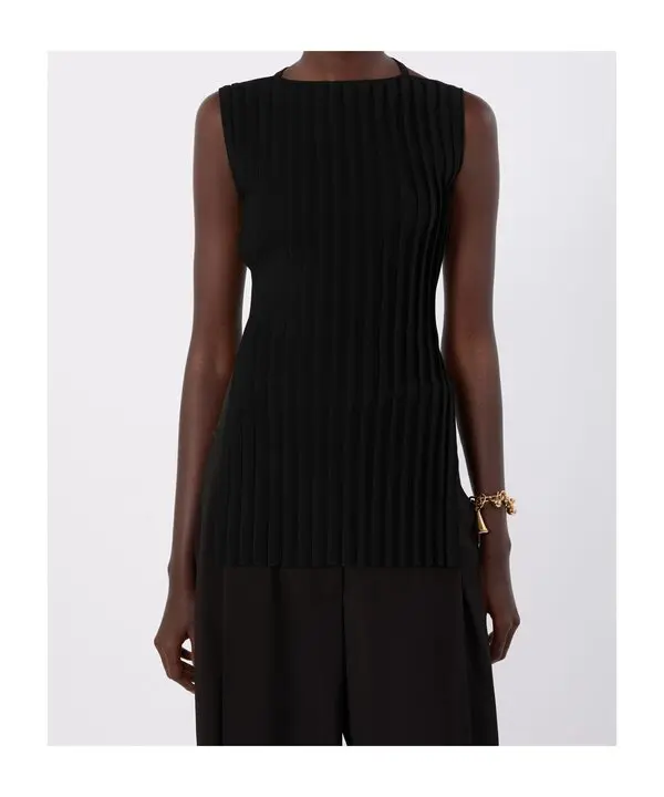 Sportmax Sleeveless Ribbed Knit Top