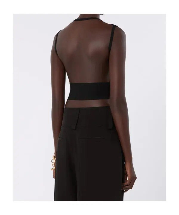 Sportmax Sleeveless Ribbed Knit Top