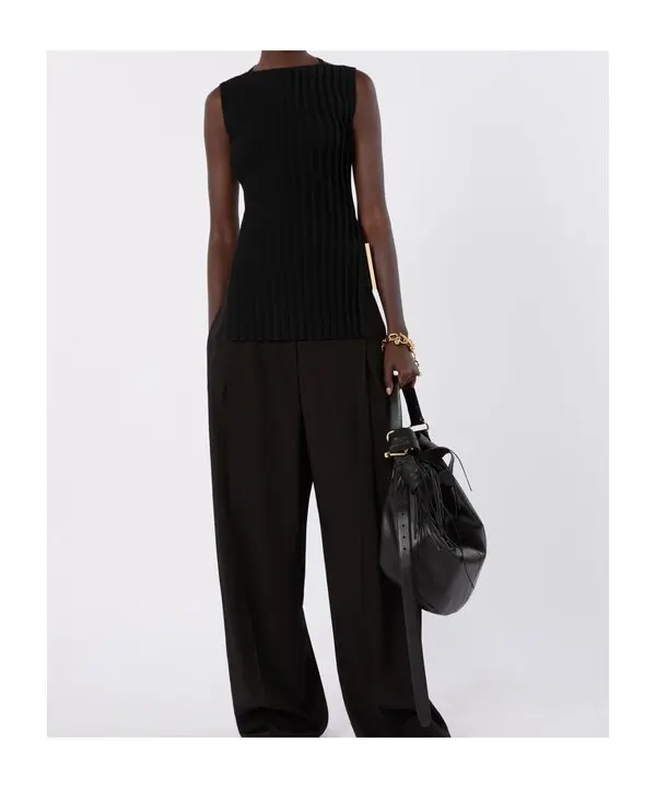 Sportmax Sleeveless Ribbed Knit Top