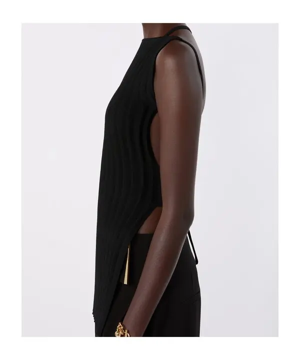Sportmax Sleeveless Ribbed Knit Top