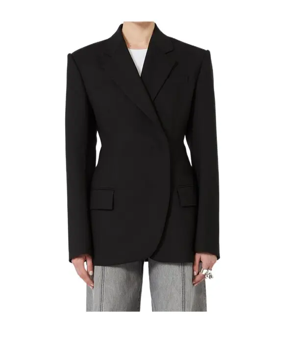 Sportmax Double-breasted Cinched Blazer