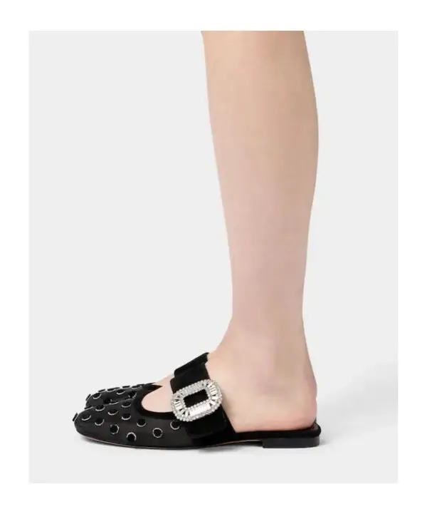ROGER VIVIER Belle Vivier Polka Dot Mules
