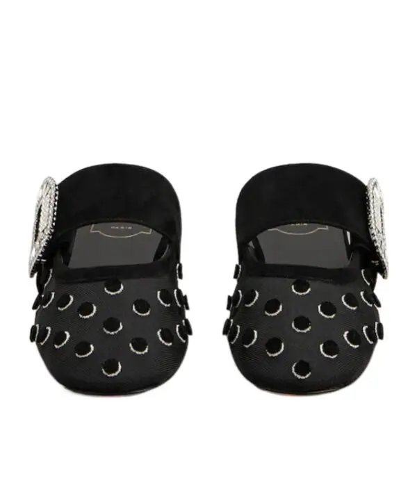 ROGER VIVIER Belle Vivier Polka Dot Mules